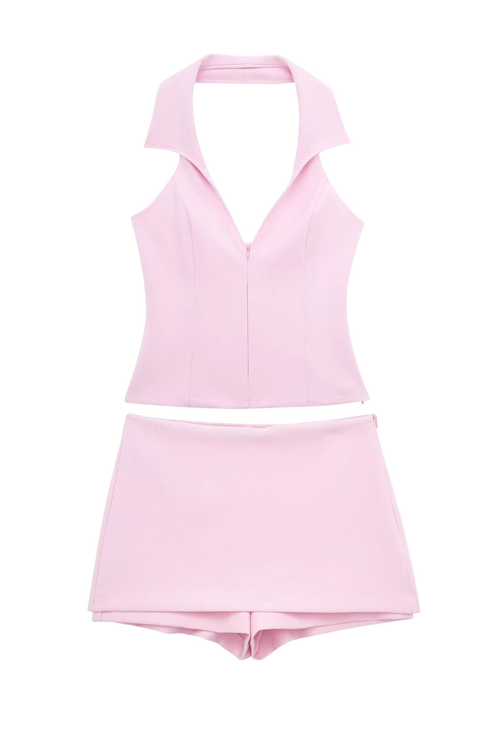 'Laura' Halter Top & Shorts Set (Sold Separately) – Goodnight Macaroon