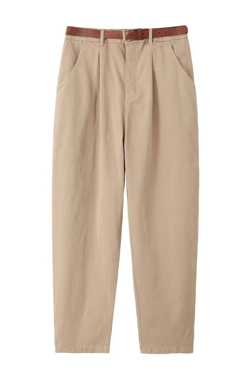 'Amber' High-Waisted Belted Pants (2 Colors) – Goodnight Macaroon